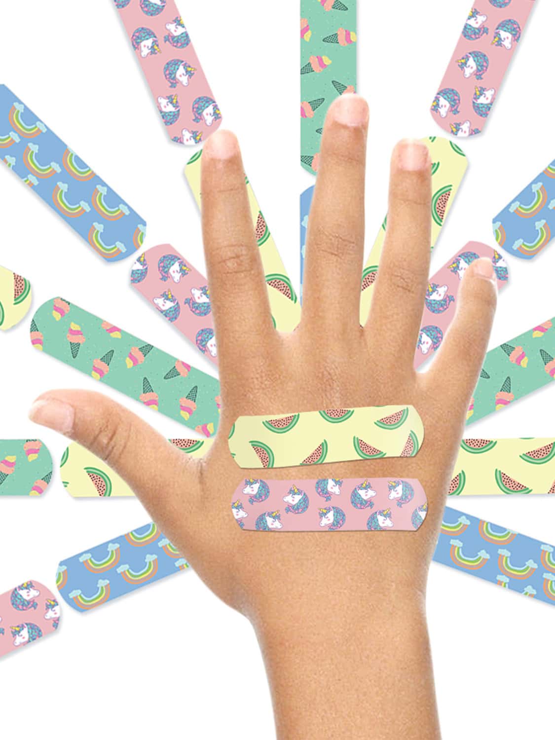 Buy OUCHIE NON-TOXIC PRINTED BANDAGES TRIPAL COMBO ( 60 PACK ) - PINK ...