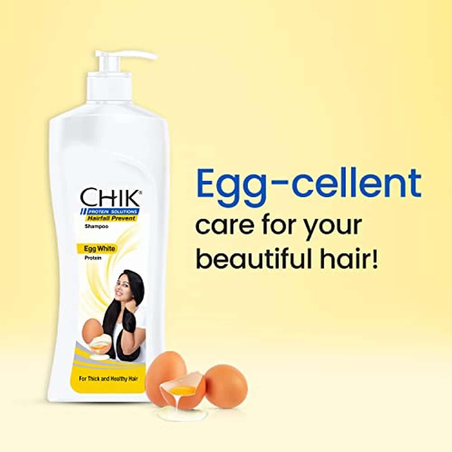 Buy CHIK HAIRFALL PREVENT EGG WHITE SHAMPOO MEN & WOMEN (340 ML) Online ...