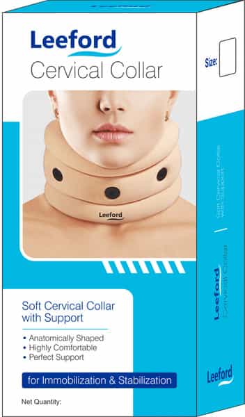 Buy LEEFORD CERVICAL COLLAR MEDIUM (M) 1 NO'S Online & Get Upto 60% OFF ...