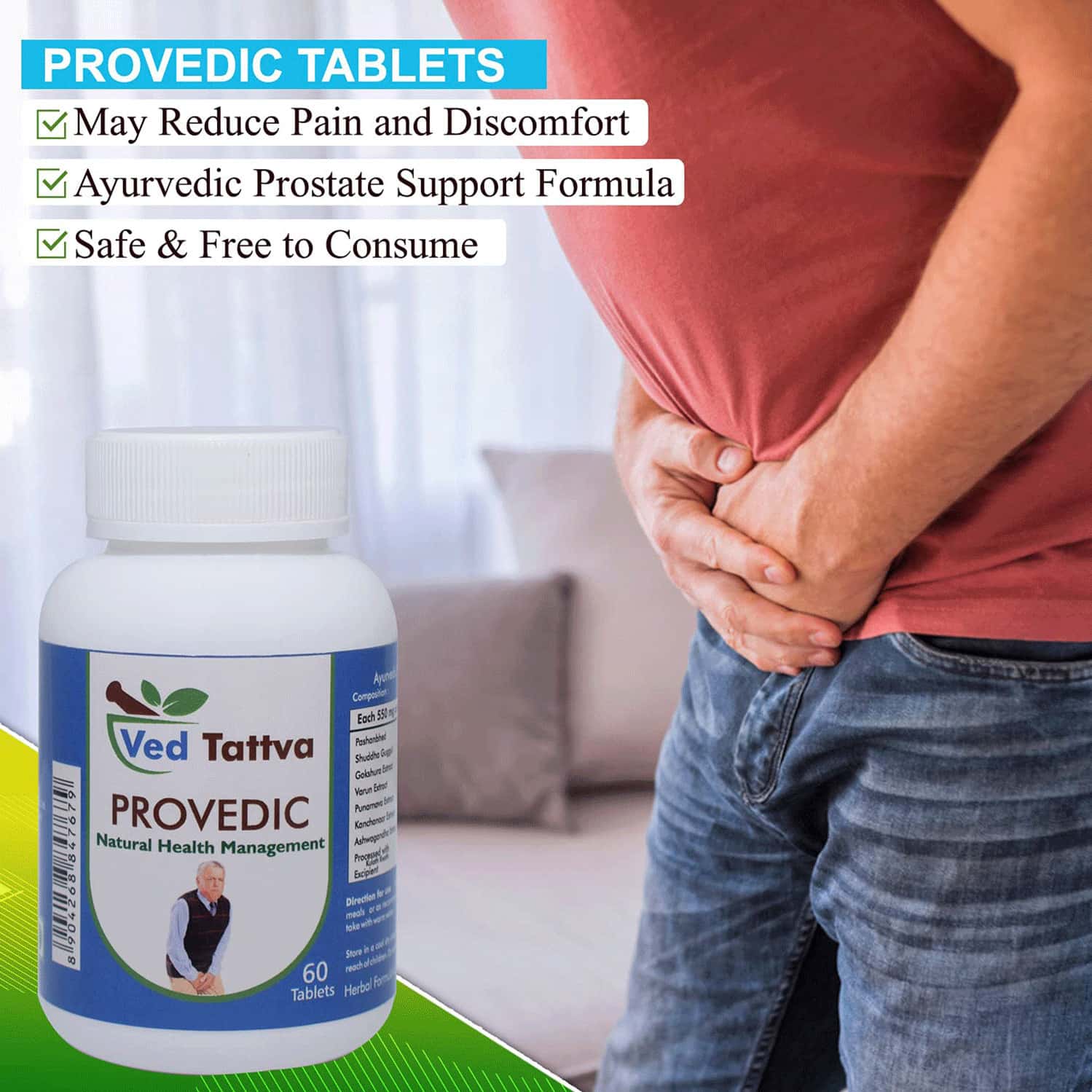 Buy VED TATTVA PRO VEDIC 60 TABLETS AYURVEDIC PROSTATE SUPPLEMENT (PACK ...