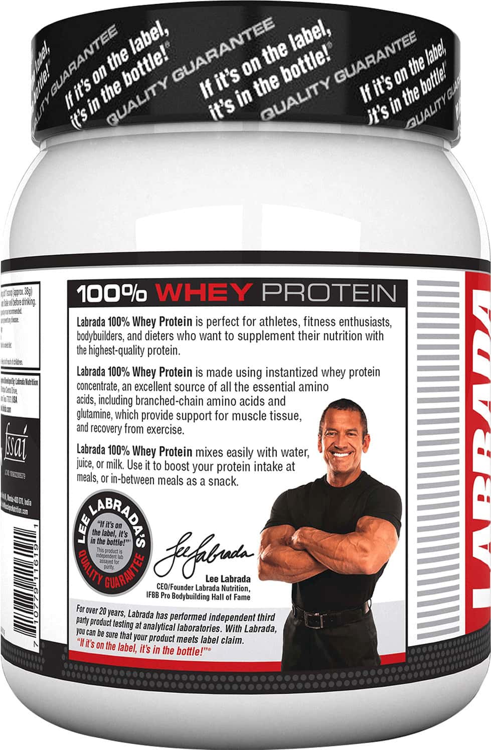 Buy LABRADA 100% WHEY PROTEIN - 2.2LBS (1KG) VANILLA Online & Get Upto ...