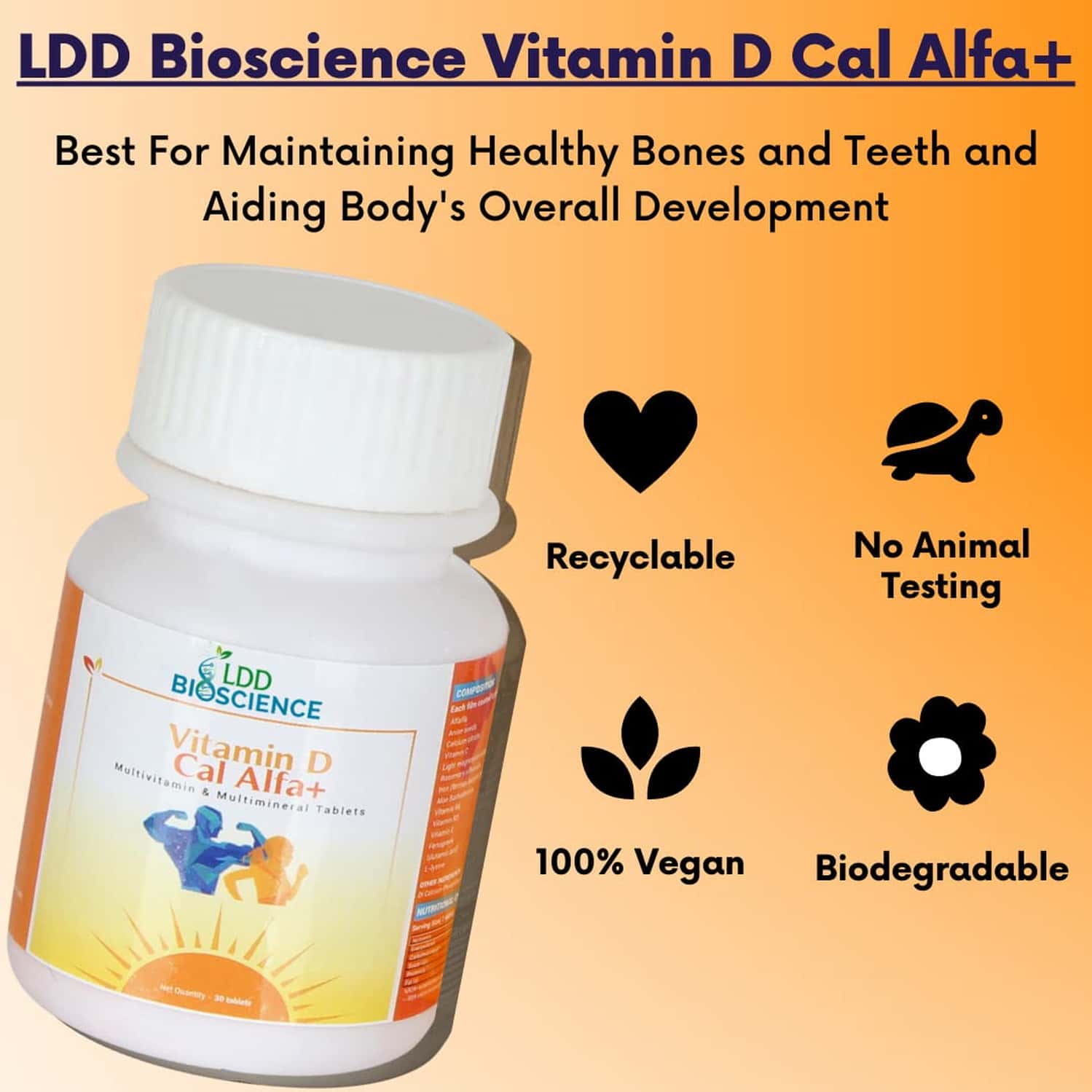 Buy LDD BIOSCIENCE VITAMIN D CAL ALFA + MULTIVITAMIN & MULTIMINERAL ...
