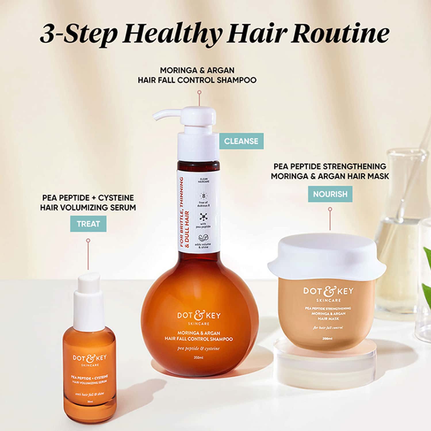 Buy DOT & KEY MORINGA & ARGAN HAIR FALL CONTROL SHAMPOO 350ML Online ...