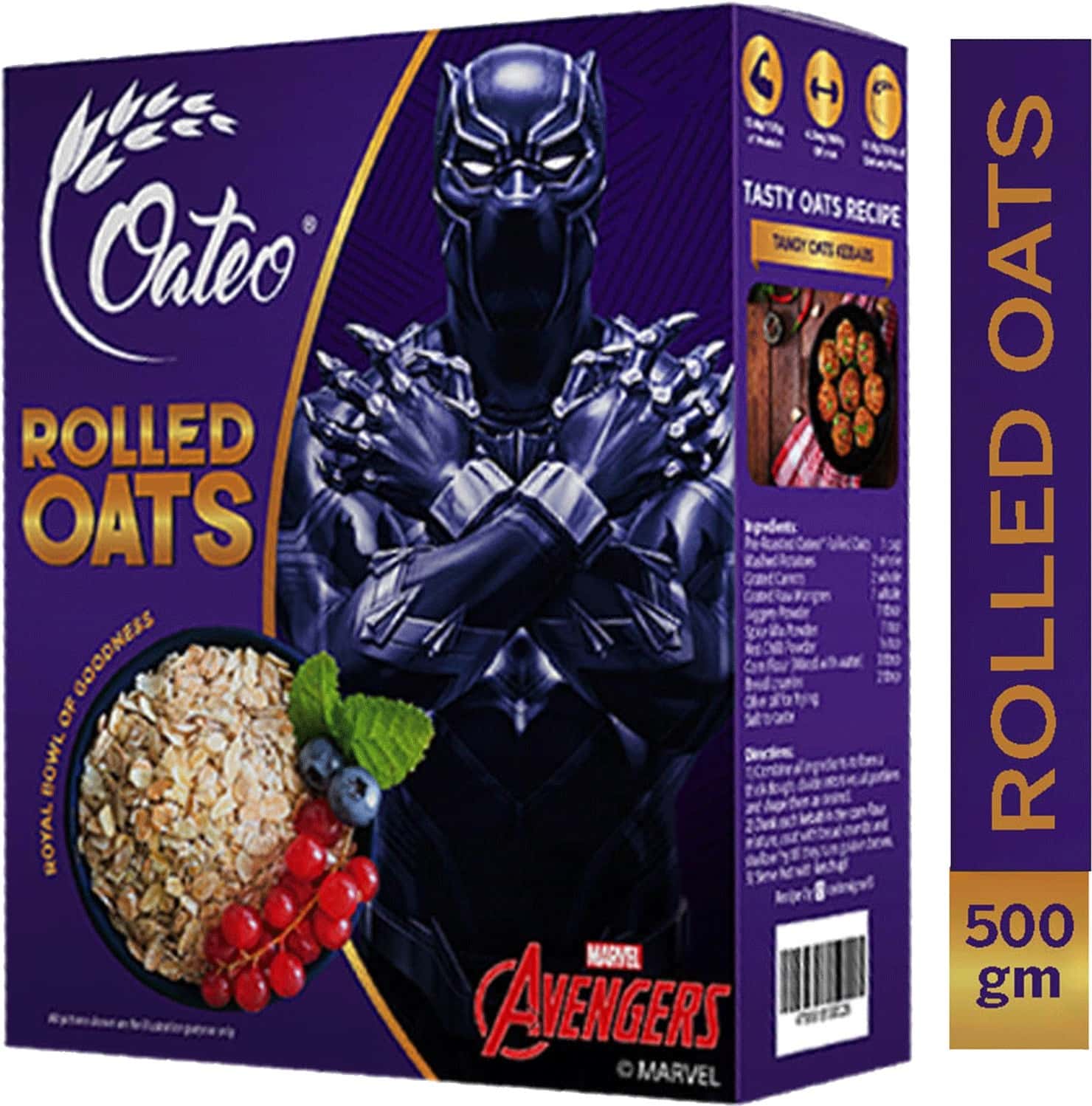 Buy OATEO JUMBO ROLLED OATS 500G DELICIOUS HIGH FIBER BREAKFAST OATS ...