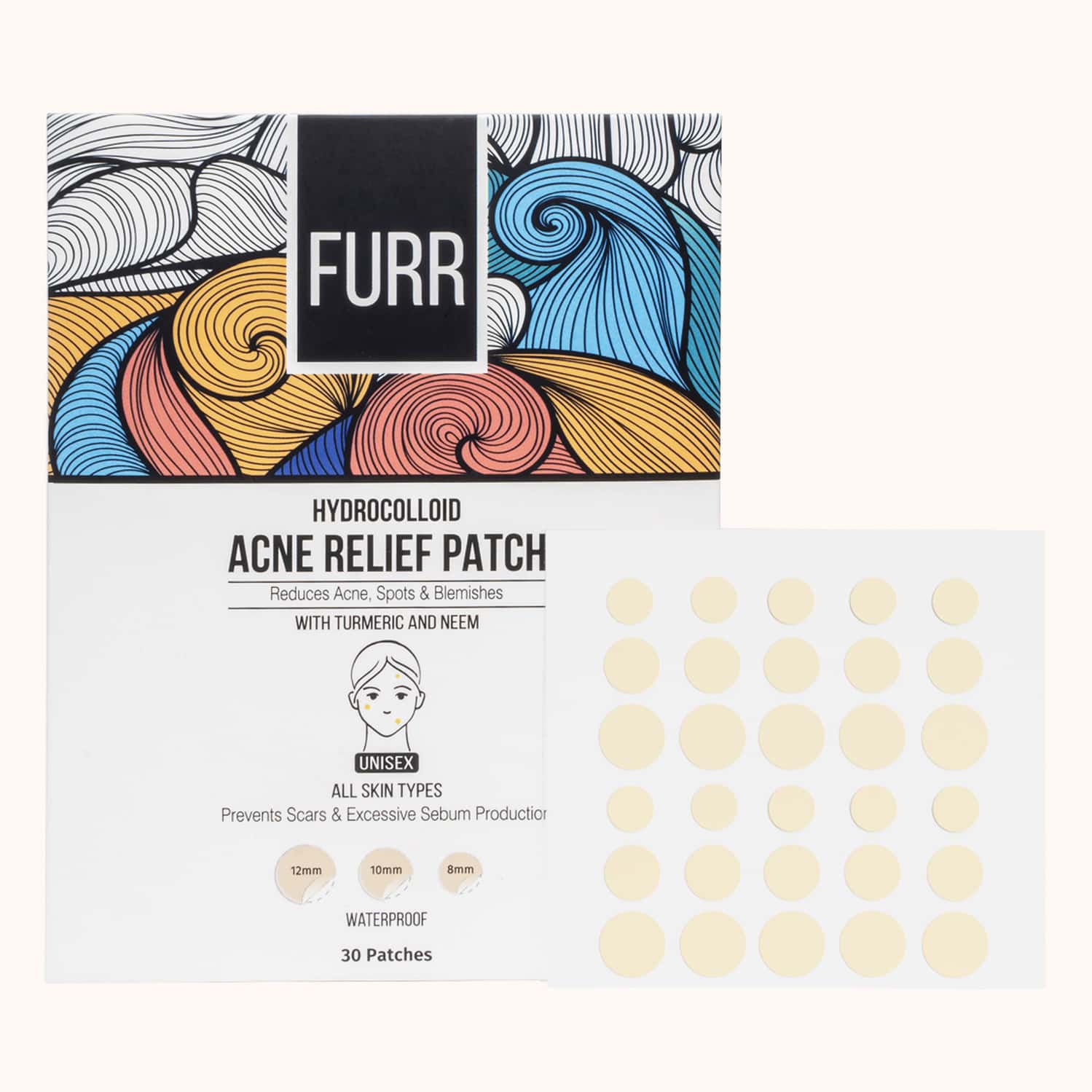 Buy FURR BY PEE SAFE HYDROCOLLOID ACNE RELIEF PATCHES | REDUCES ACNE ...