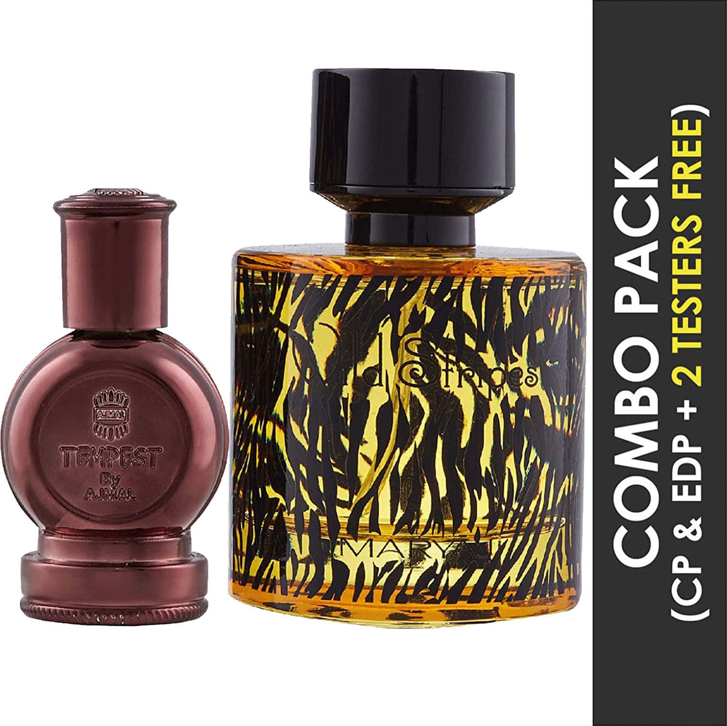 Buy AJMAL TEMPEST CP 12ML FOR UNISEX & MARYAJ WILD STRIPES PERFUME ...