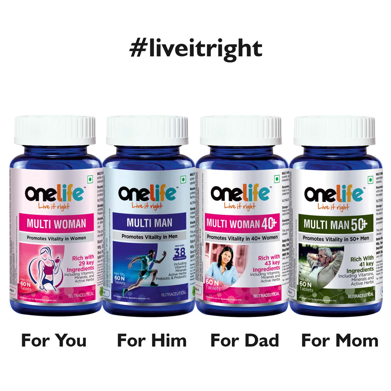 Buy ONELIFE MULTI WOMAN - 60 TABLETS Online & Get Upto 60% OFF at PharmEasy