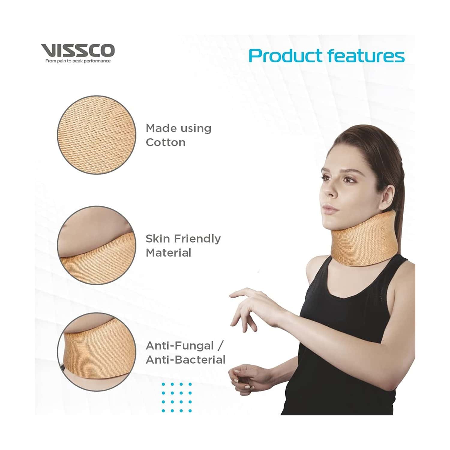Buy VISSCO CORE CERVICAL COLLAR SOFT LARGE Online & Get Upto 60% OFF at ...