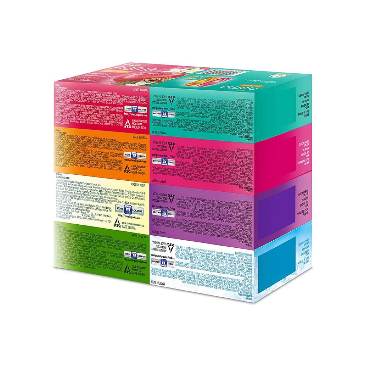 Buy FIAMA GEL BATHING BAR MEGA CELEBRATION PACK, WITH 8 UNIQUE GEL BARS ...