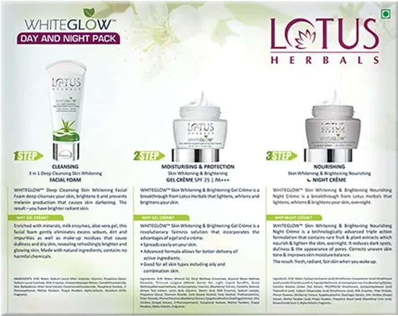 Buy LOTUS WHITEGLOW DAY AND NIGHT COMBO PACK Online & Get Upto 60% OFF ...
