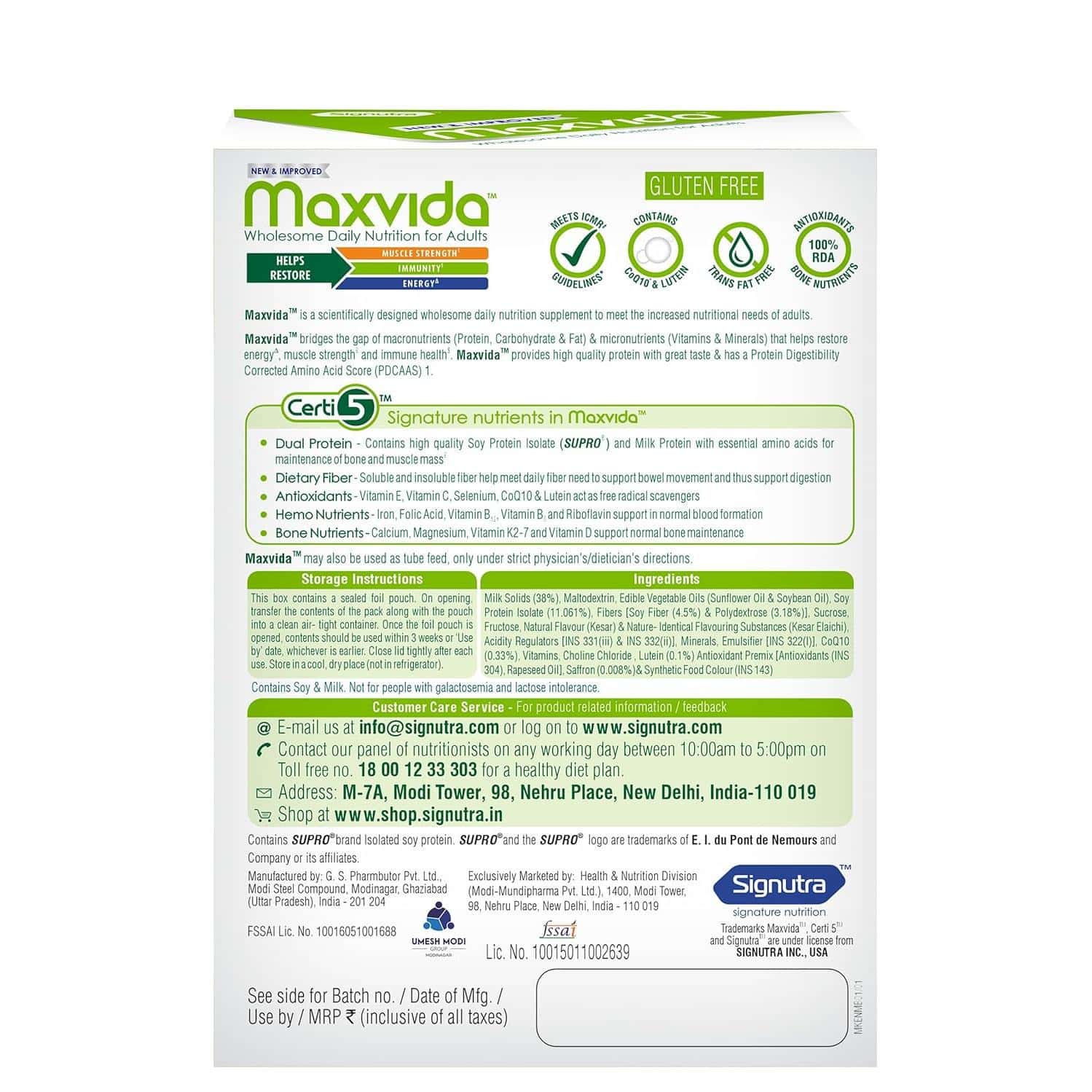 Buy MAXVIDA NEW & IMPROVED WHOLESOME DAILY NUTRITION FOR ADULTS REFILL ...