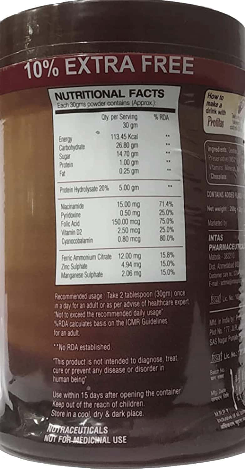 Buy PROTITAS CHOCOLATE POWDER 220 G Online & Get Upto 60% OFF at PharmEasy