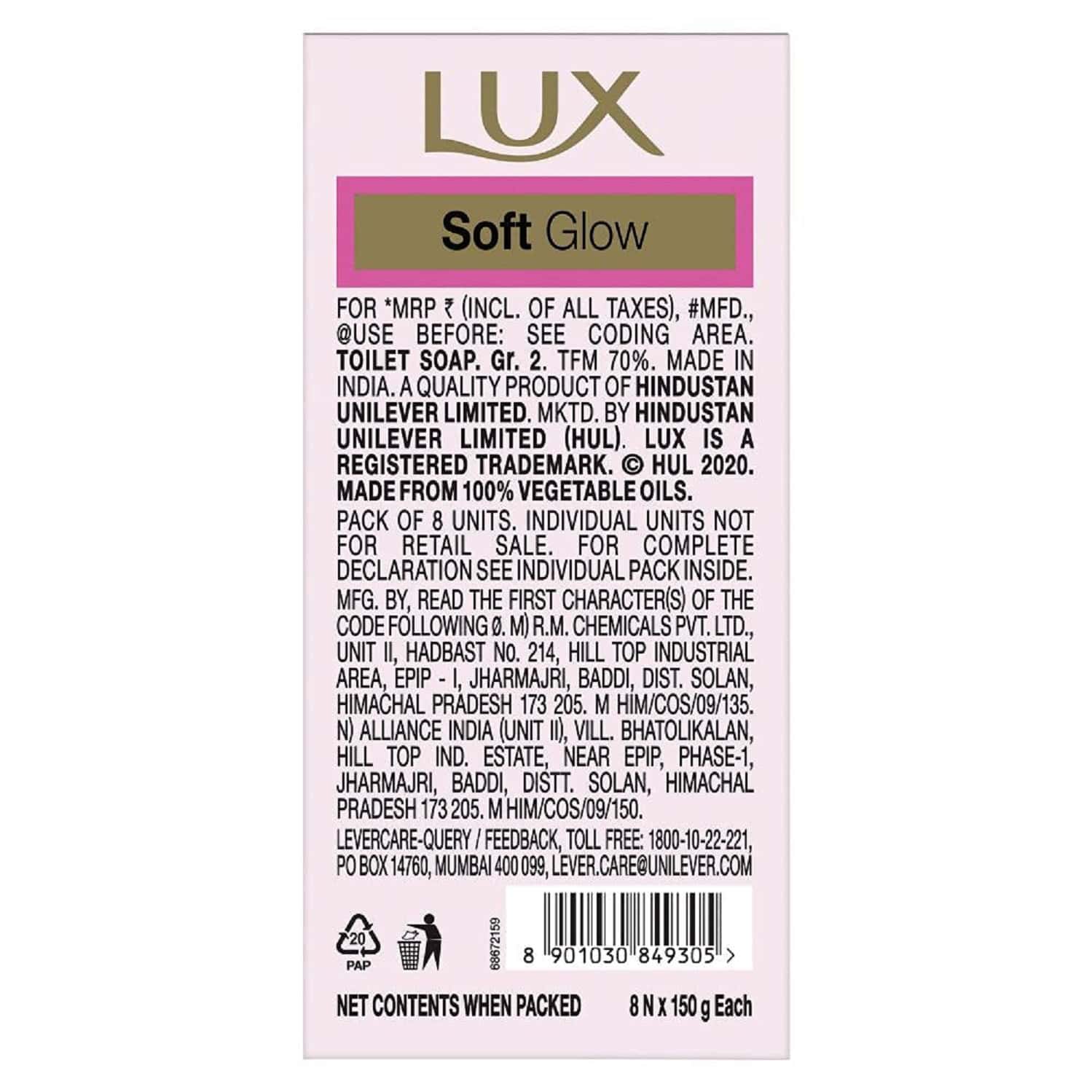 Buy LUX SOFT GLOW ROSE & VITAMIN E FOR GLOWING SKIN BEAUTY SOAP OFFER ...
