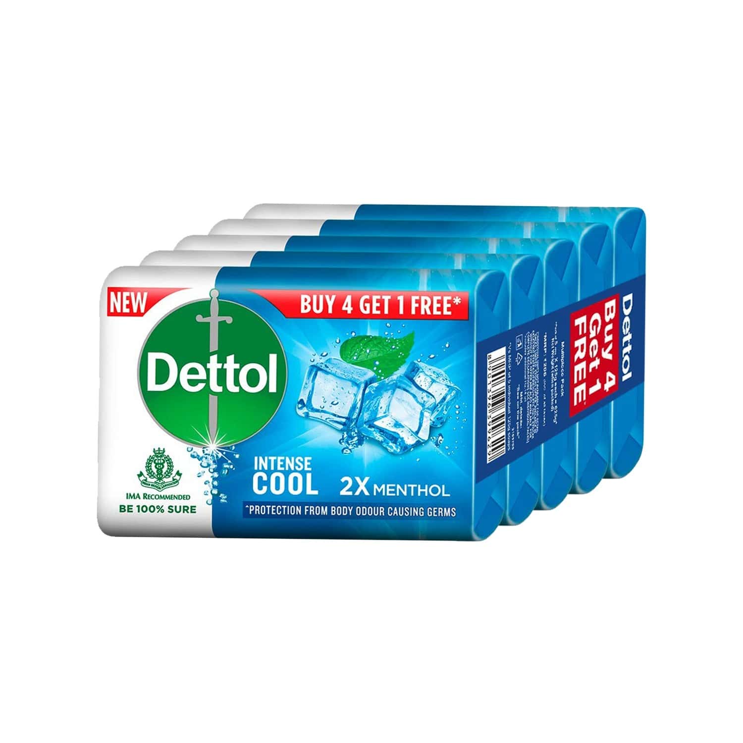 Buy DETTOL COOL SOAP (BUY 4 GET 1 FREE) WRAP OF 625 G Online & Get Upto ...