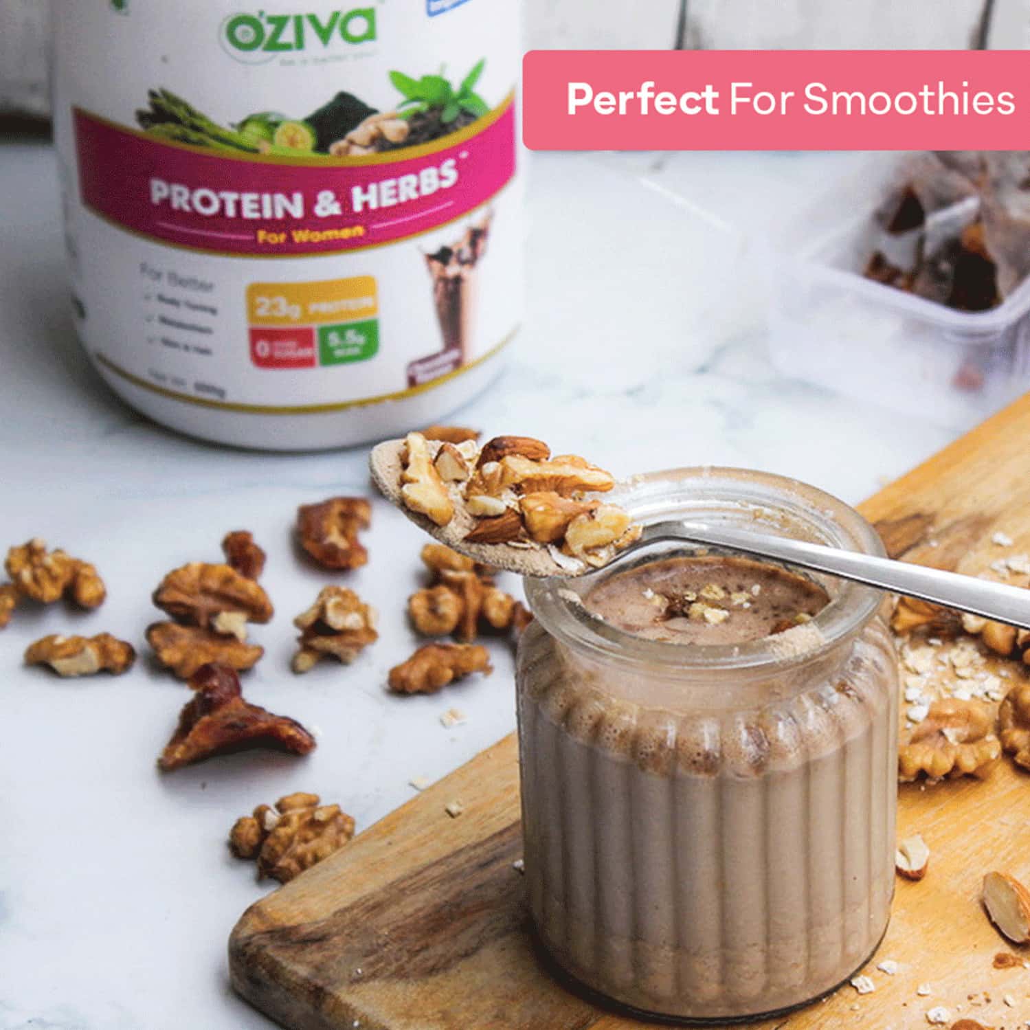 Buy OZIVA PROTEIN & HERB FOR WOMEN MANGO 500G | FOR WEIGHT CONTROL ...