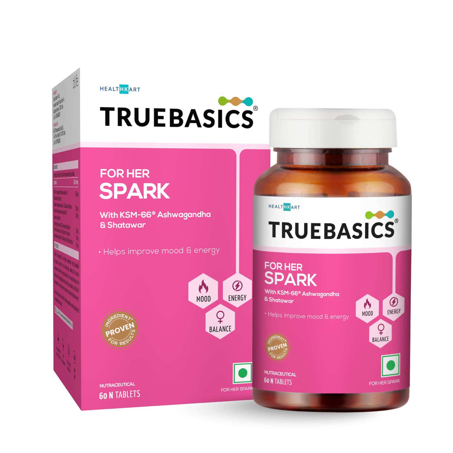 Buy TRUEBASICS FOR HER SPARK (60 TABLETS) Online & Get Upto 60% OFF at ...