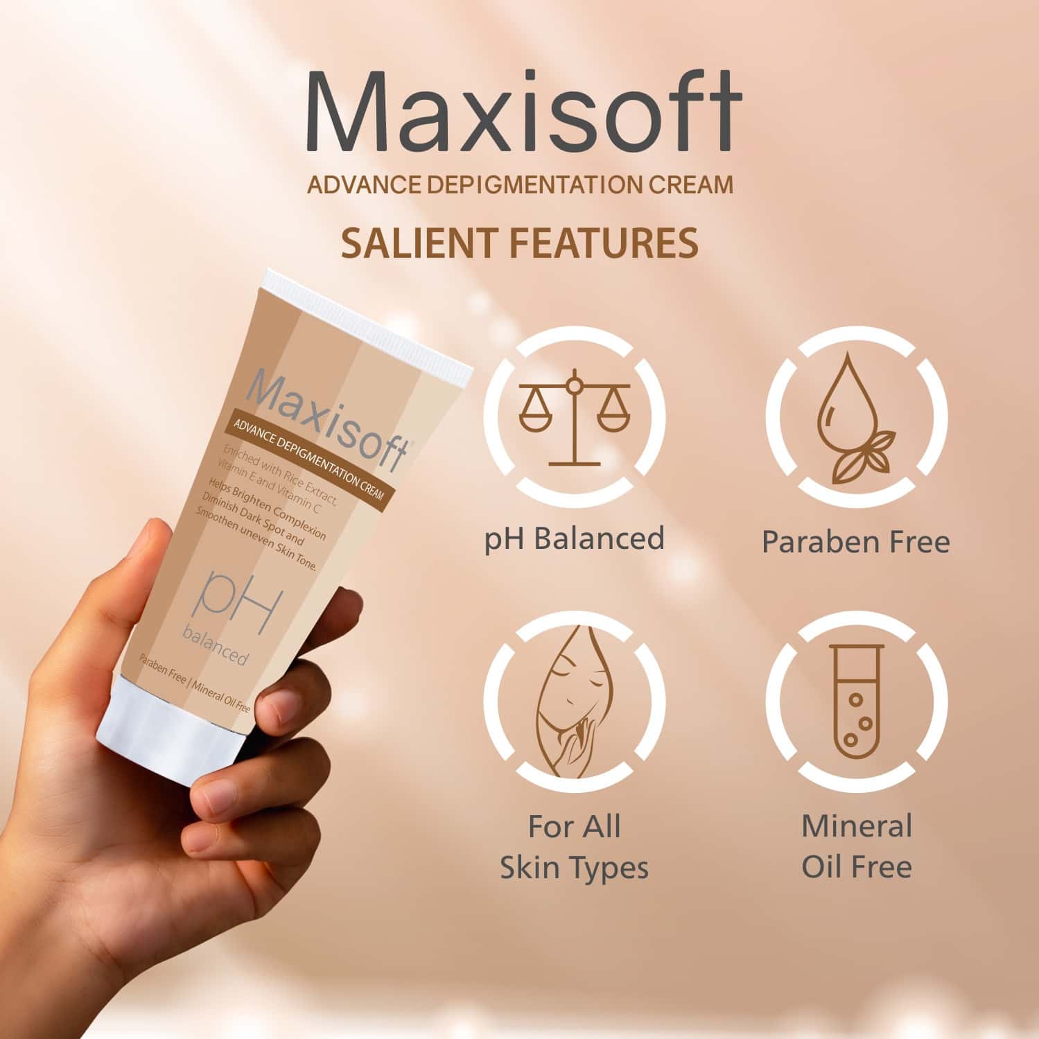 Buy MAXISOFT ADVANCE DE-PIGMENTATION CREAM (50 GM - PACK OF 2)|PROTECTS ...