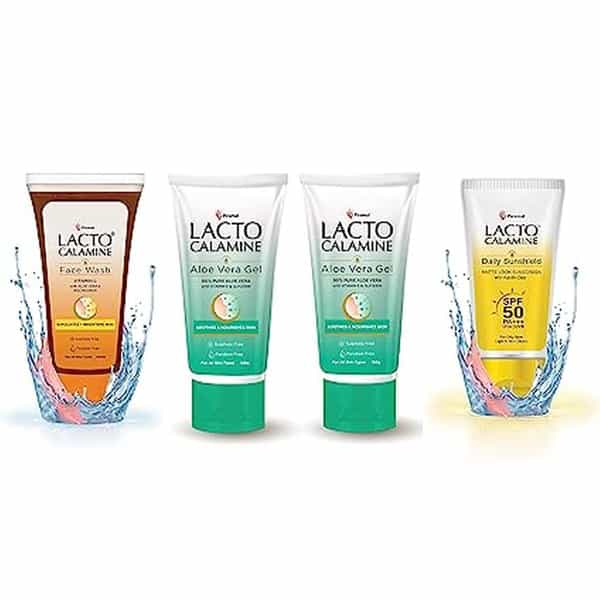 Buy LACTO CALAMINE VITAMIN C FACE WASH + ALOE VERA GEL + SUNSHIELD ...