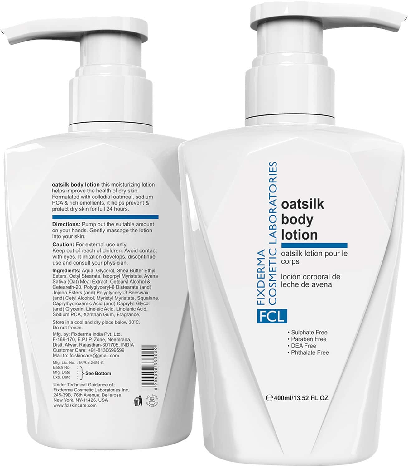 Buy FCL OAT SILK BODY LOTION FOR BINDING MOISTURE TO THE SKIN'S CELLS ...