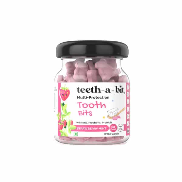 Buy TEETH-A-BIT KIDS MULTI-PROTECTION STRAWBERRY MINT TOOTH BITS, KIDS ...