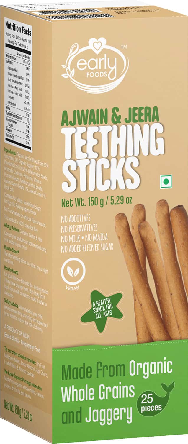 Buy EARLY FOODS PACK OF 3 - ORGANIC MILLET TEETHING STICKS HEALTHY ...