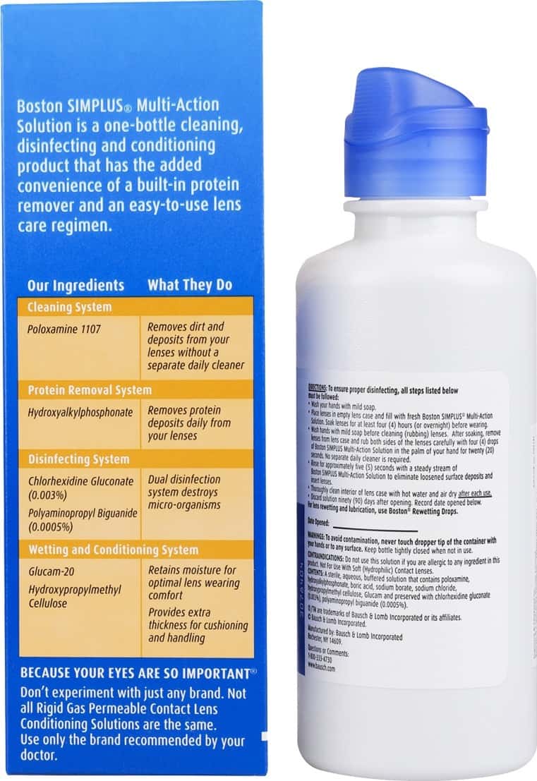 Buy BAUSCH & LOMB BOSTON SIMPLUS MULTIACTION BOTTLE OF 105 ML LIQUID ...