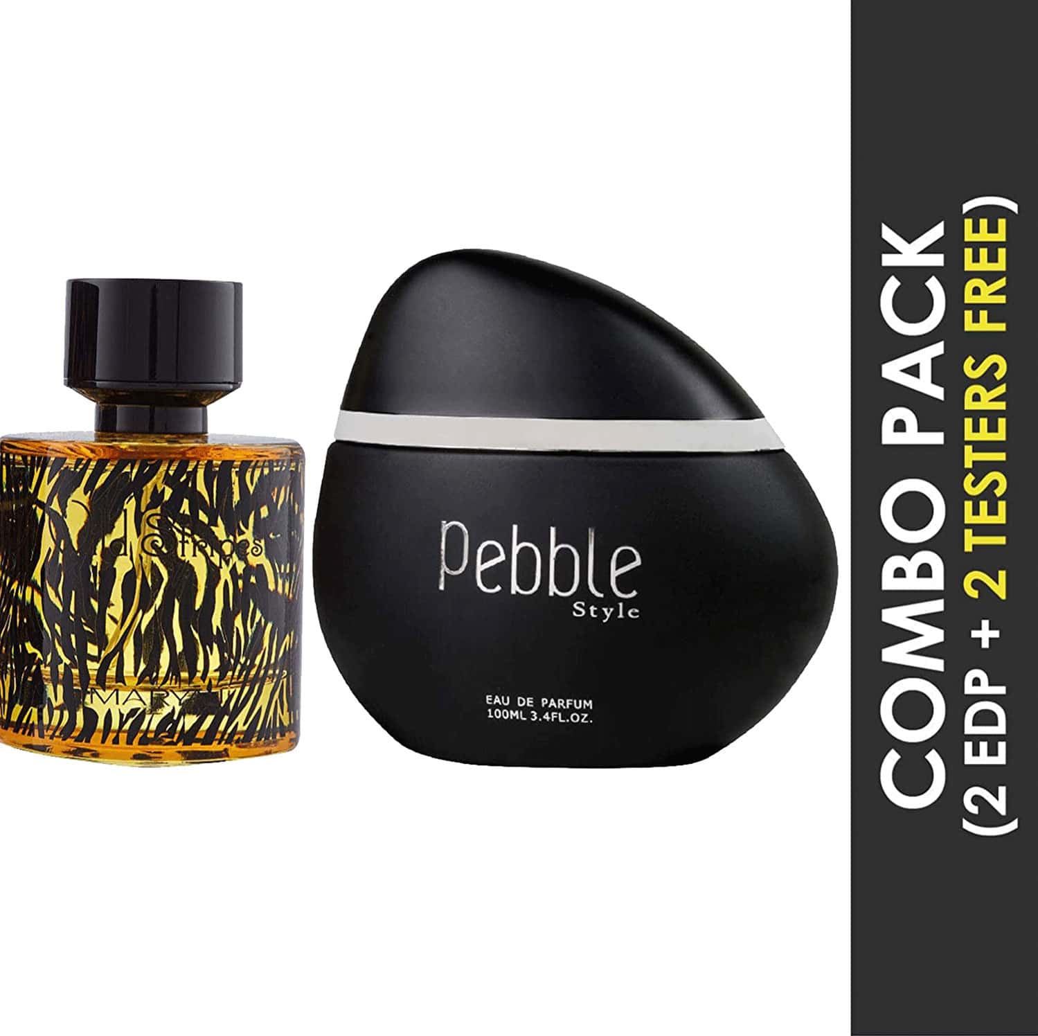 Buy MARYAJ WILD STRIPES FOR HIM EDP 100ML & PEBBLE STYLE EDP 100ML FOR ...