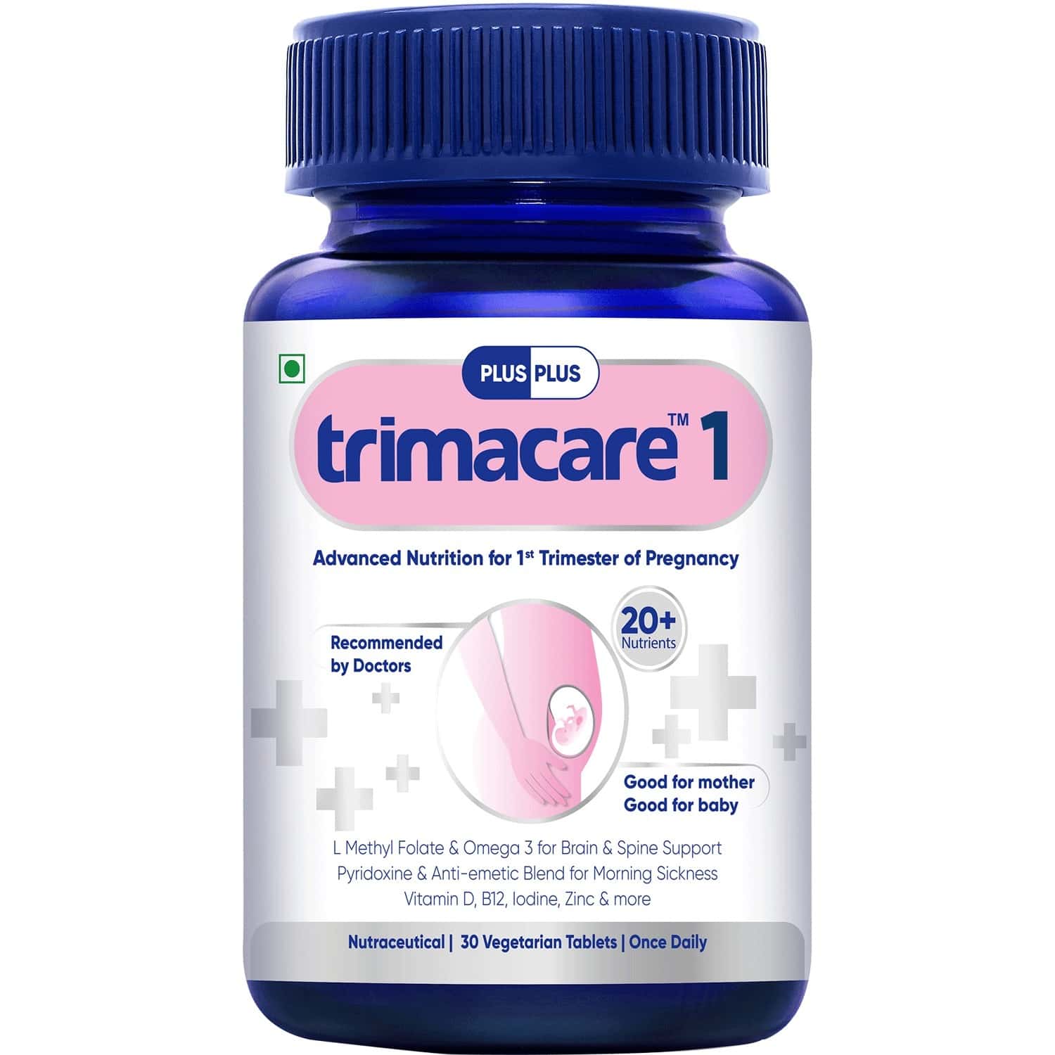 Buy TRIMACARE 1 VEGETARIAN TABLET - 30 TABLETS Online & Get Upto 60% ...
