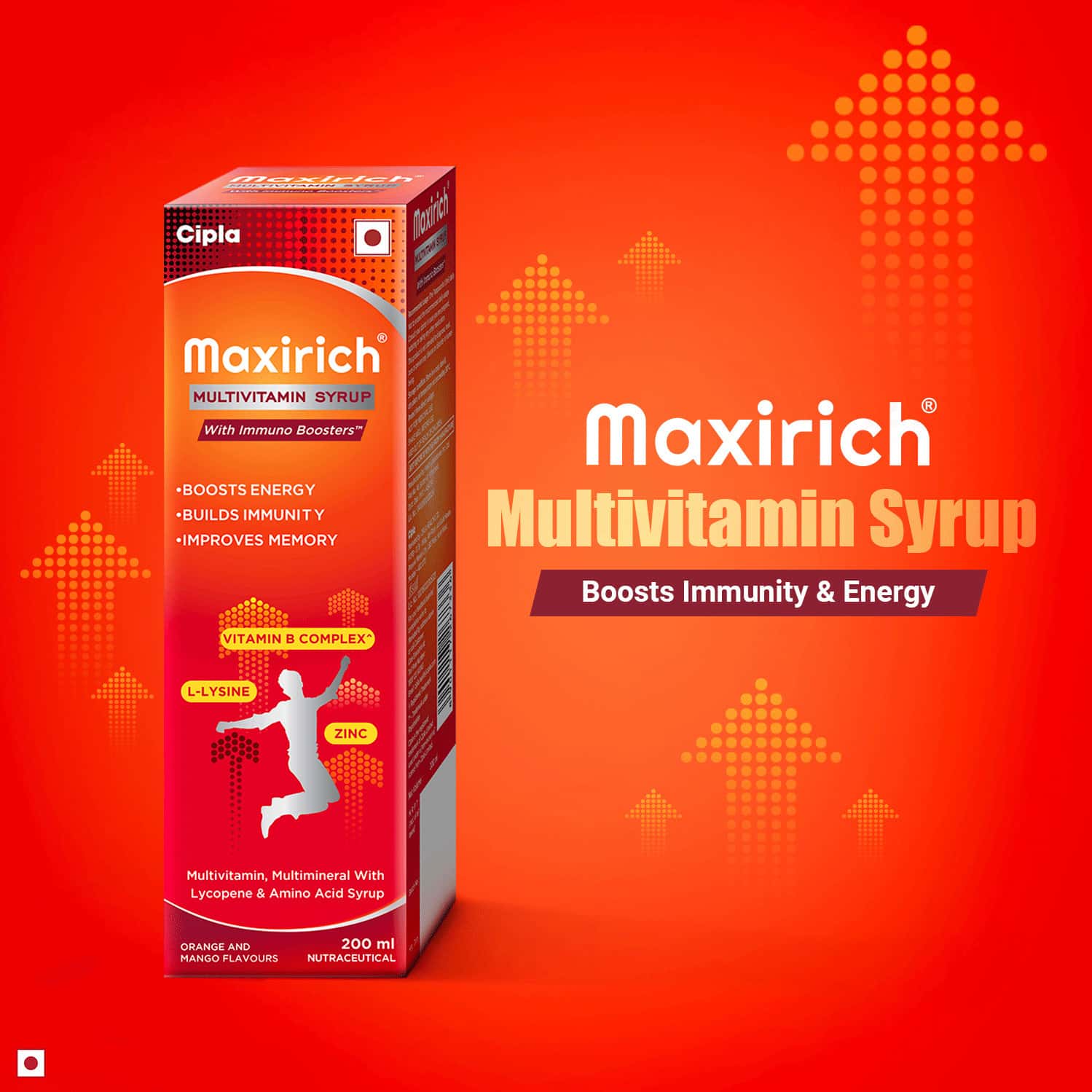 Buy MAXIRICH MULTIVITAMIN SYRUP 200ML (PACK OF 3) Online & Get Upto 60% ...