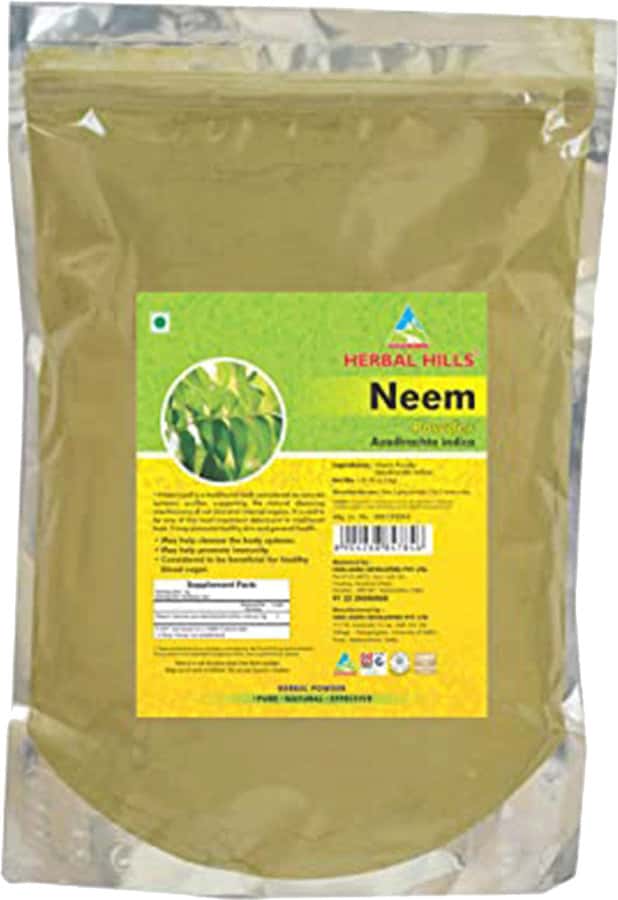 Buy HERBAL HILLS NEEM POWDER | NEEM LEAVES POWDER 100G PACK OF 4 Online ...