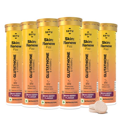 Buy SETU SKIN RENEW- 30 EFFERVESCENT TABLETS (PACK OF 2)| GLUTATHIONE ...