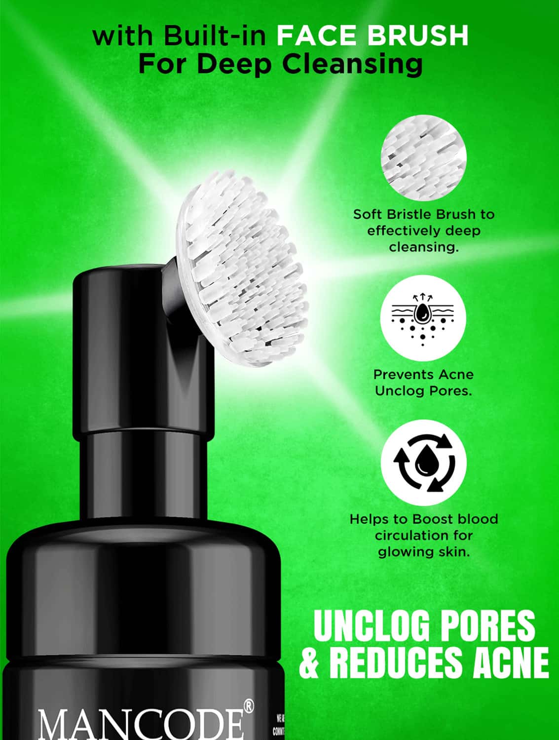 Buy MANCODE ACNE CONTROL TEA TREE FOAMING FACE WASH 150ML Online & Get ...