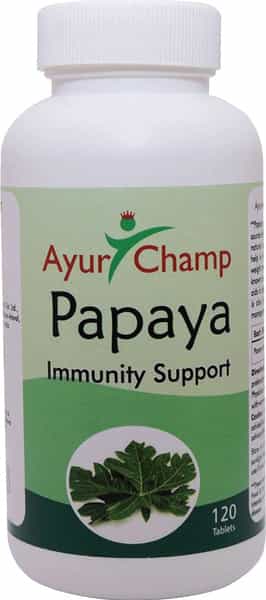 Buy AYUR CHAMP PAPAYA 120 TABLETS PACK OF 2 Online & Get Upto 60% OFF ...