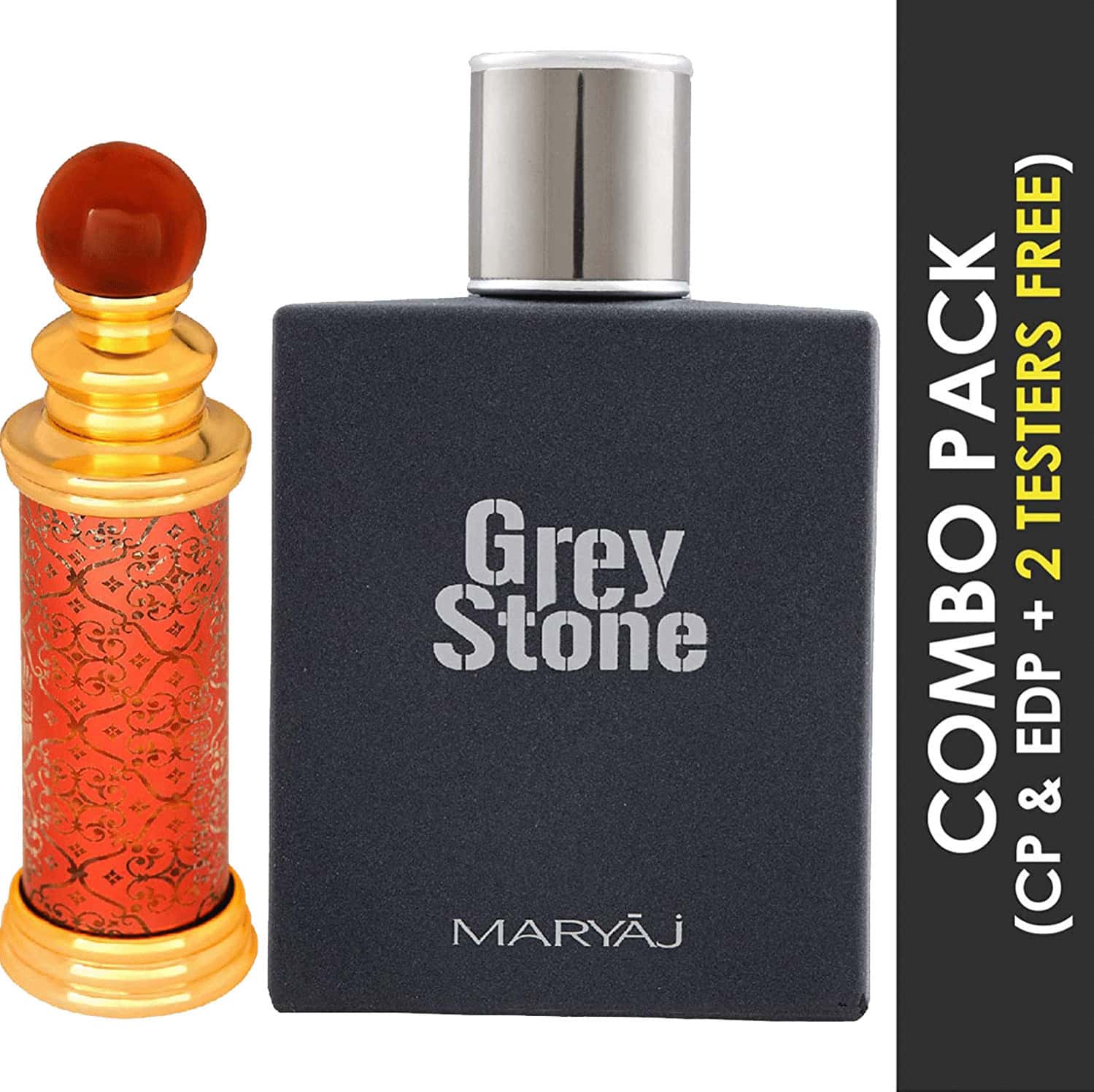 Buy AJMAL CLASSIC OUD CP OUDH 10ML FOR UNISEX AND MARYAJ GREY STONE EDP ...