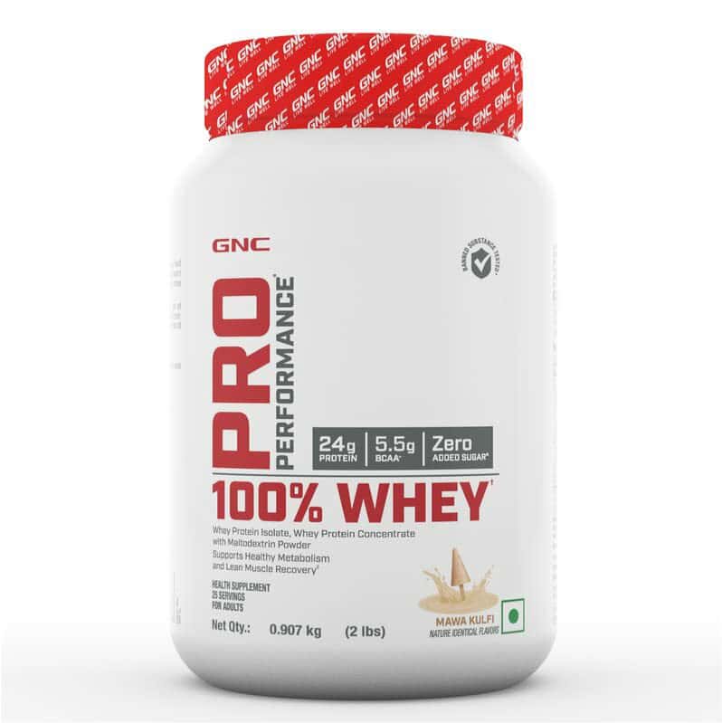 Buy GNC PRO PERFORMANCE 100% WHEY PROTEIN POWDER, 907 G | 24G PROTEIN ...