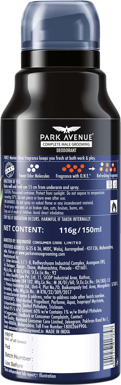 Buy PARK AVENUE SPORTZ FORCE PERFUME FOR MEN FRESH LONG LASTING ...