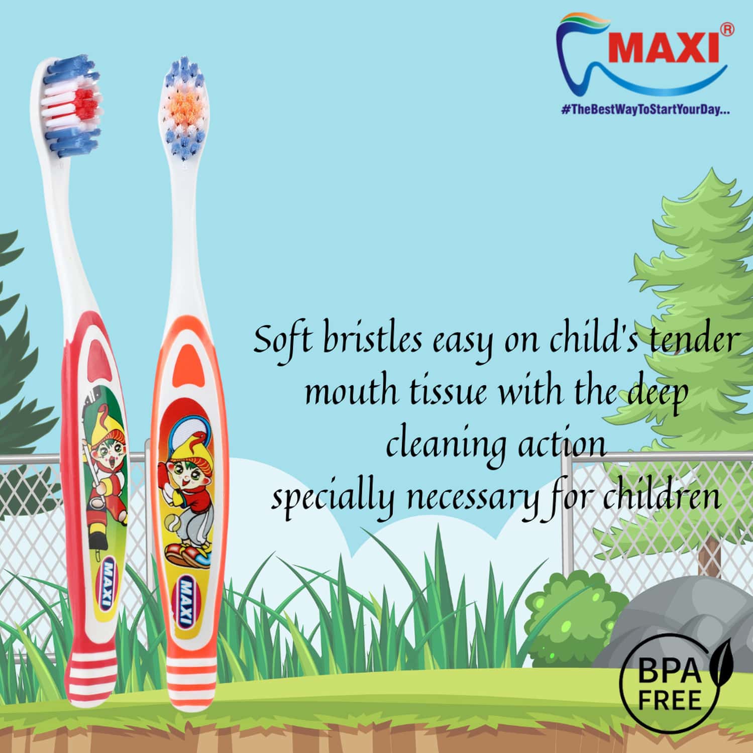 Buy MAXI BUNTY BUBLI JUNIOR SOFT TOOTHBRUSH (PACK OF 12) Online & Get ...