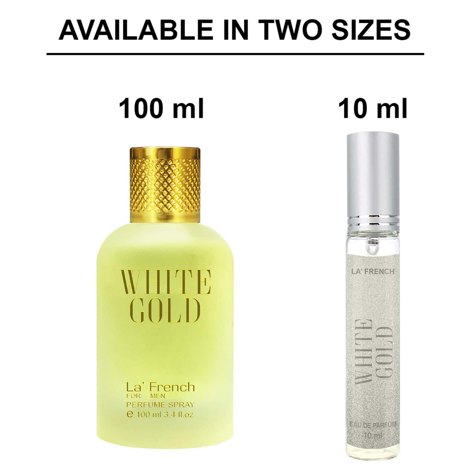 Buy LA FRENCH WHITE GOLD EAU DE PARFUM FOR MEN, 10ML Online & Get Upto ...