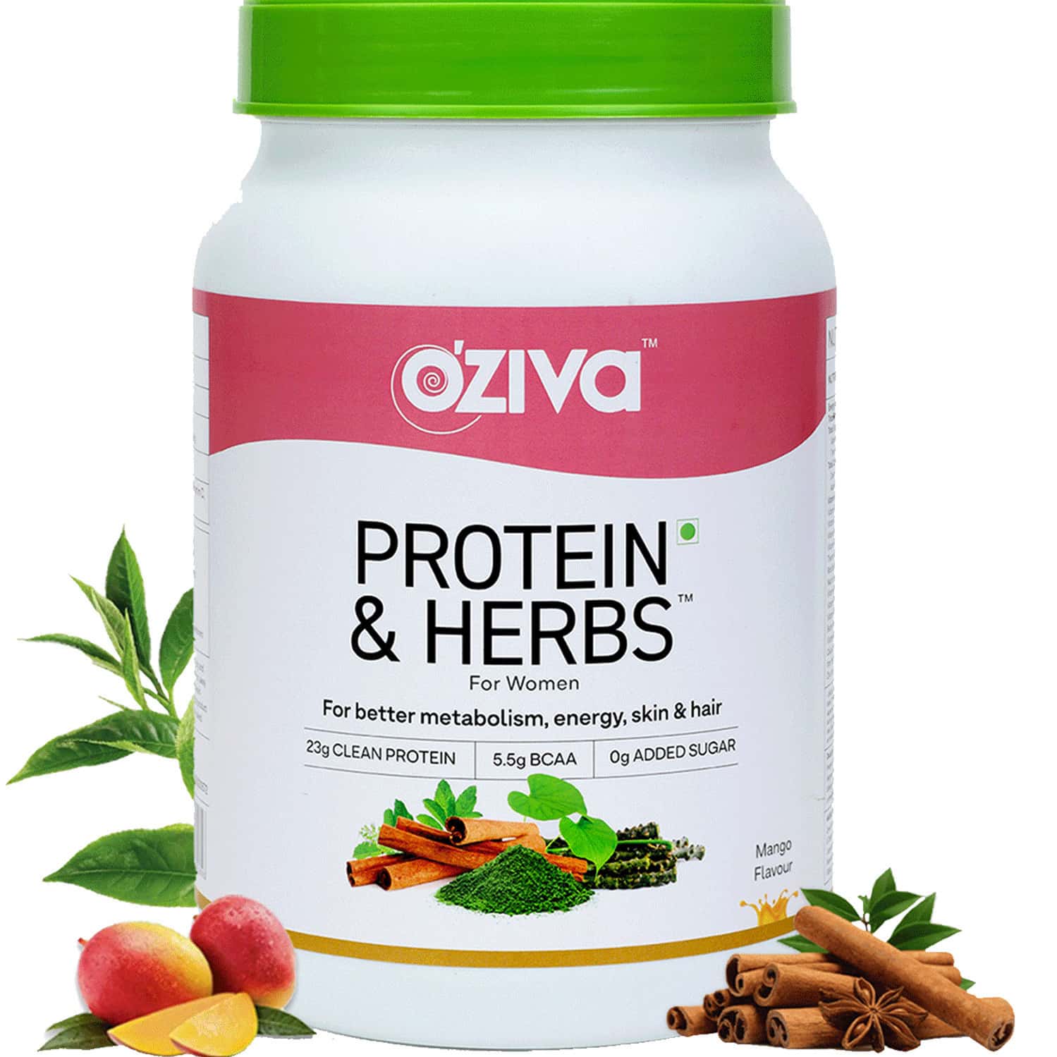 Buy OZIVA PROTEIN & HERB FOR WOMEN MANGO 500G | FOR WEIGHT CONTROL ...