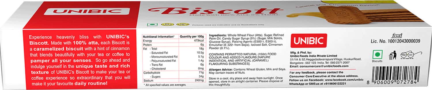 Buy UNIBIC : BISCOTT, 250GM Online & Get Upto 60% OFF at PharmEasy