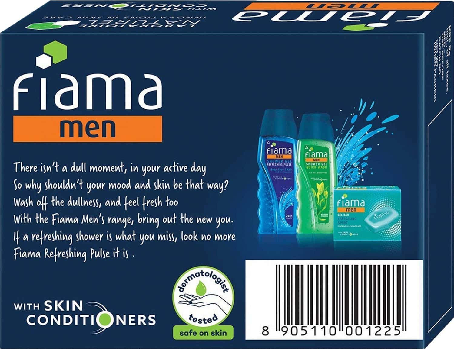 Buy FIAMA GEL BATHING SOAP - MEN REFRESHING PULSE- 125 GM Online & Get ...