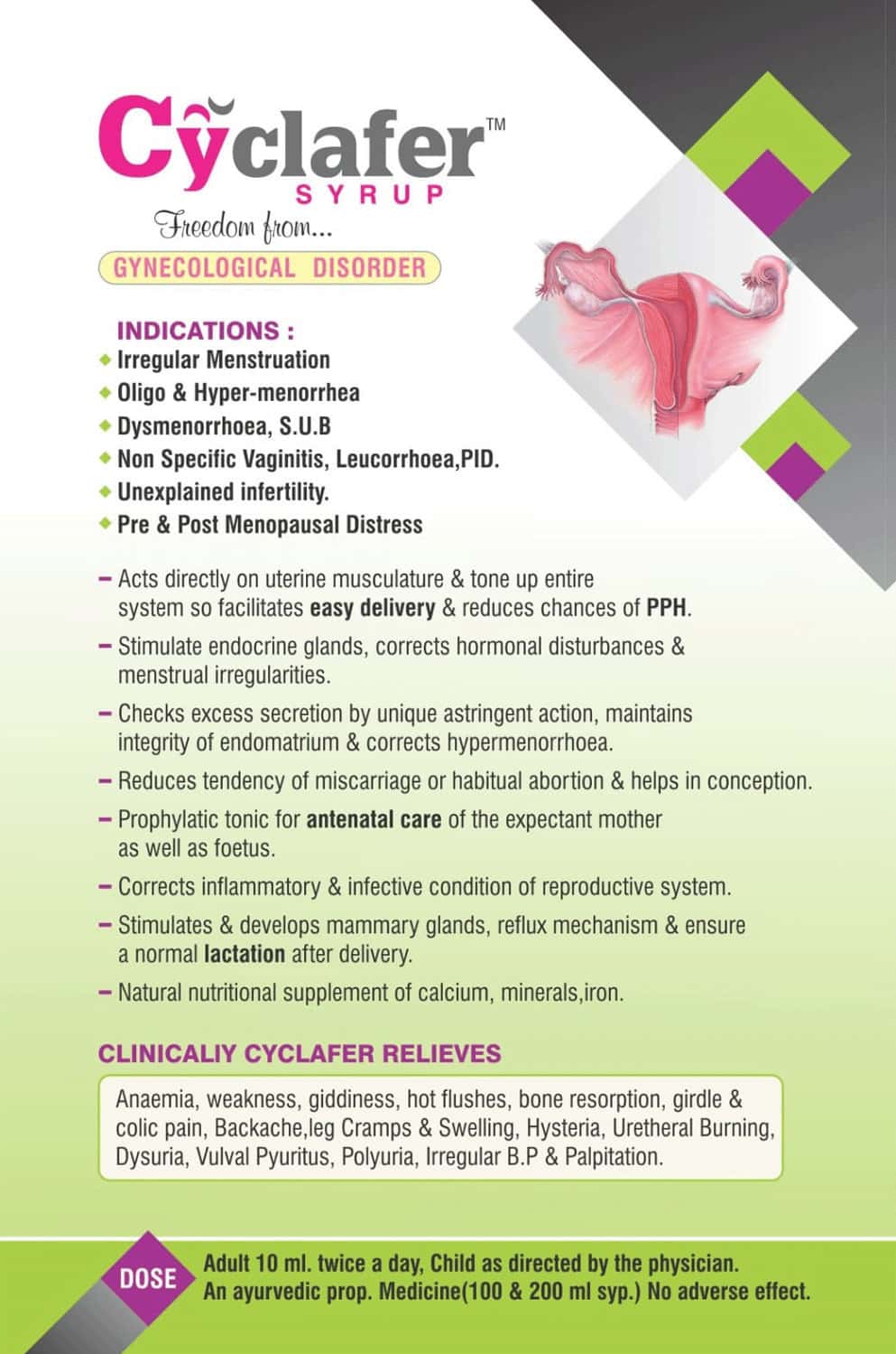 Buy CYCLAFER SYRUP Online & Get Upto 60% OFF at PharmEasy