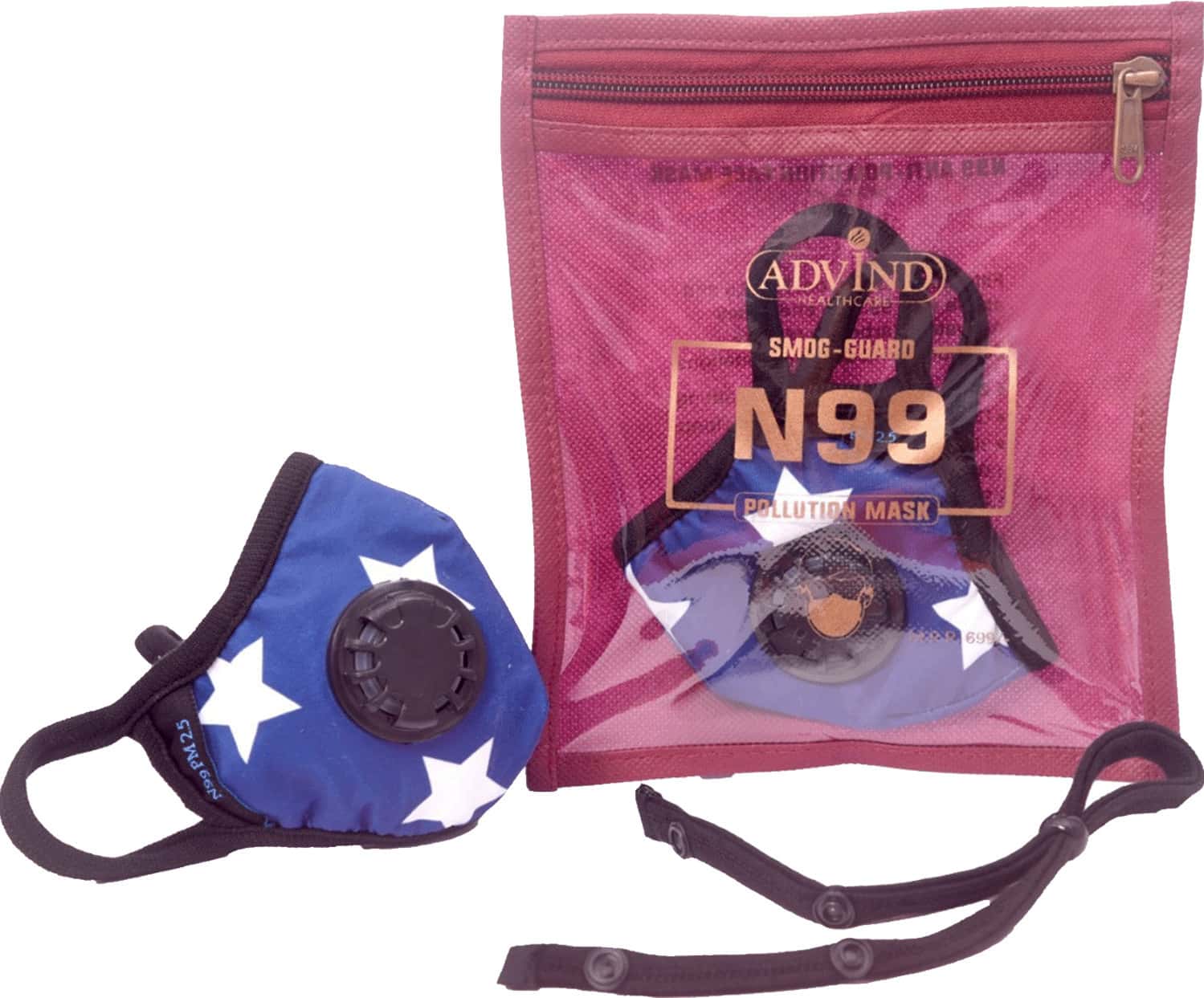 Buy ADVIND HEALTHCARE SMOG GUARD N99 KIDS MASK WITH ONE VALVE - STAR ...