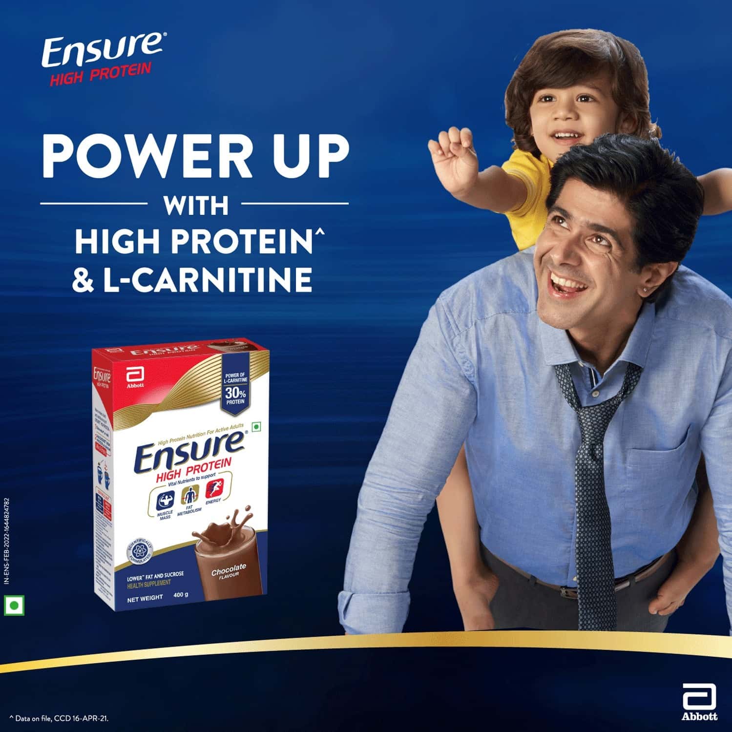 Buy ENSURE HIGH PROTEIN NUTRITION FOR ACTIVE ADULTS (CHOCOLATE FLAVOUR ...