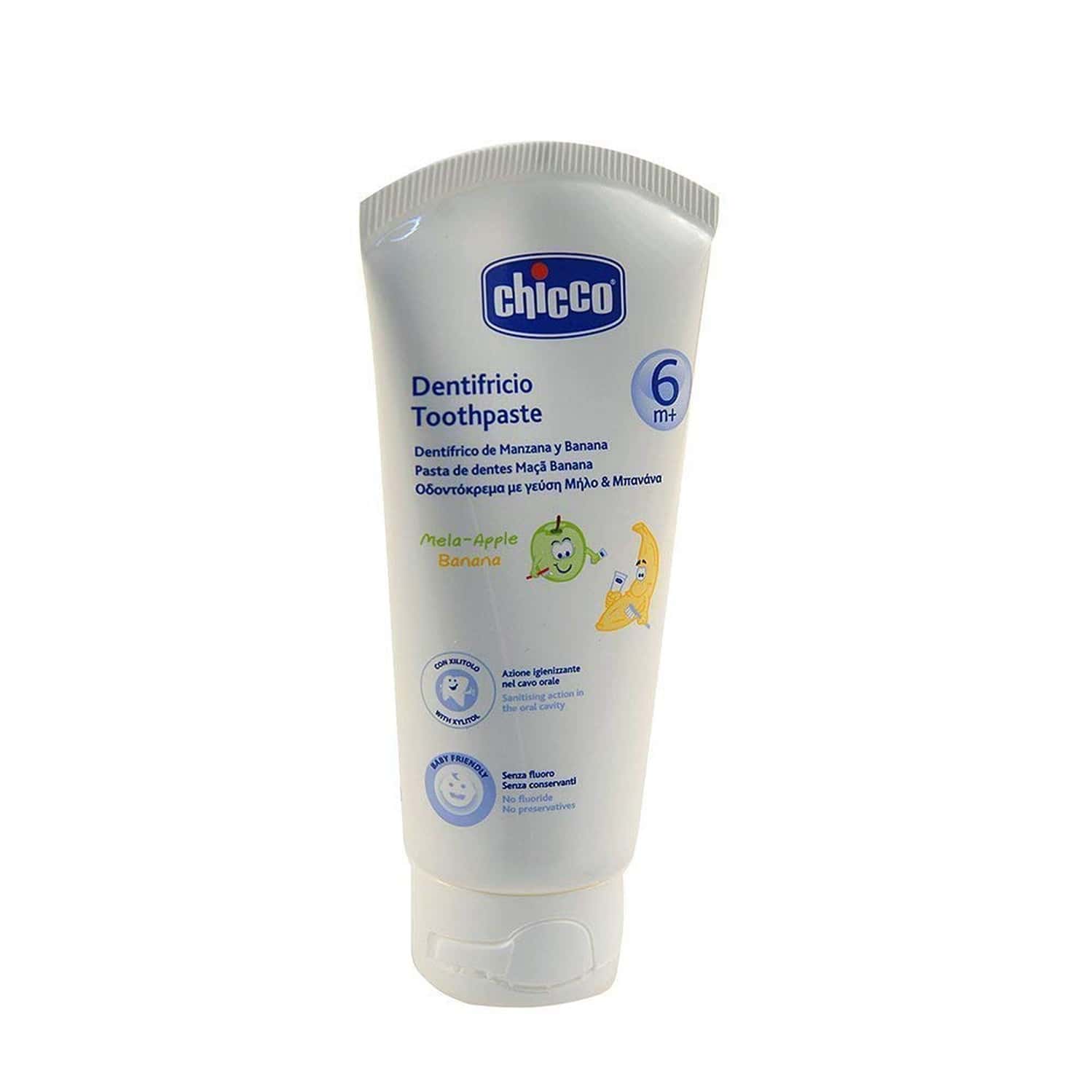 Buy CHICCO TOOTHPASTE APPLE-BANANA 50ML, PACK OF 2 (100ML TOTAL) Online ...