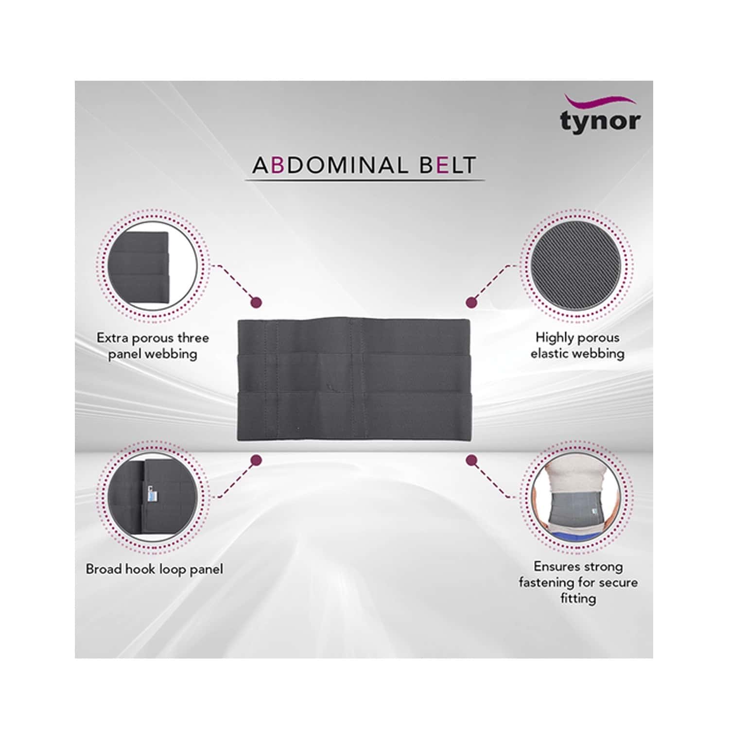 Buy TYNOR L-03 ABDOMINAL BELT SIZE LARGE Online & Get Upto 60% OFF at ...