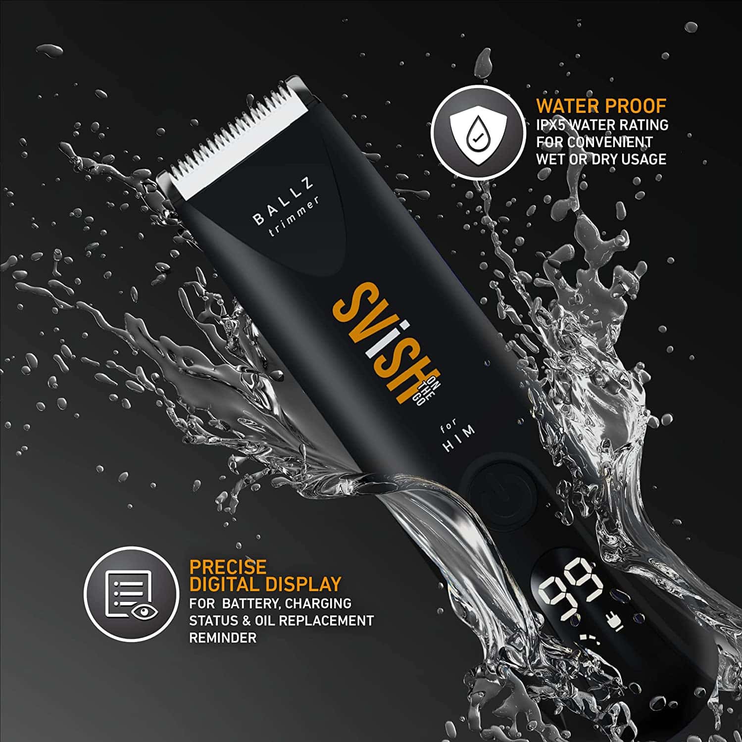 Buy SVISH ON-THE-GO | BALLZ TRIMMER FOR MEN KIT FOR GROIN & PUBIC HAIR ...
