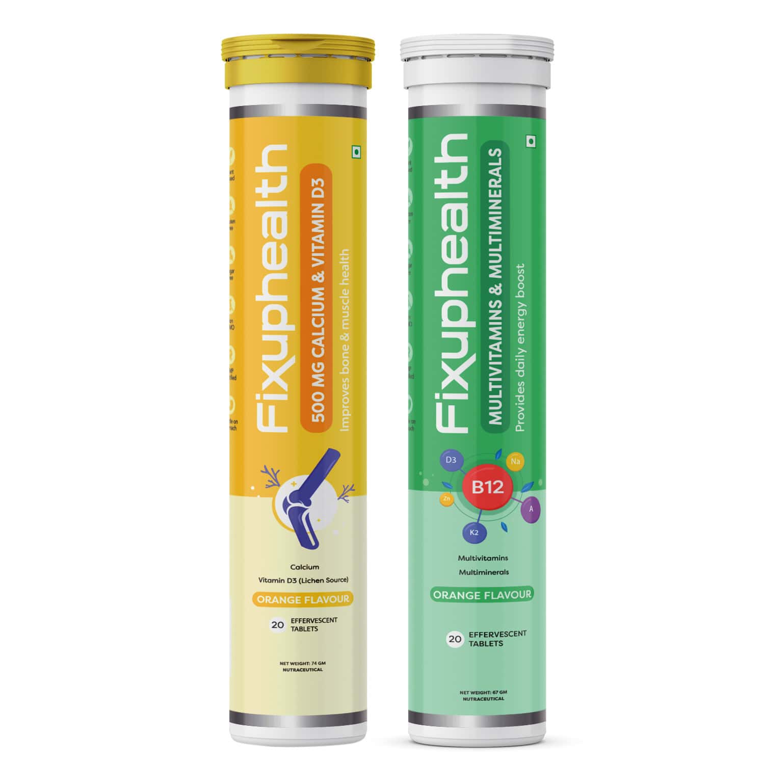 Buy FIXUPHEALTH CALCIUM 500MG VITAMIN D3 STRONG BONE 20 TAB ...