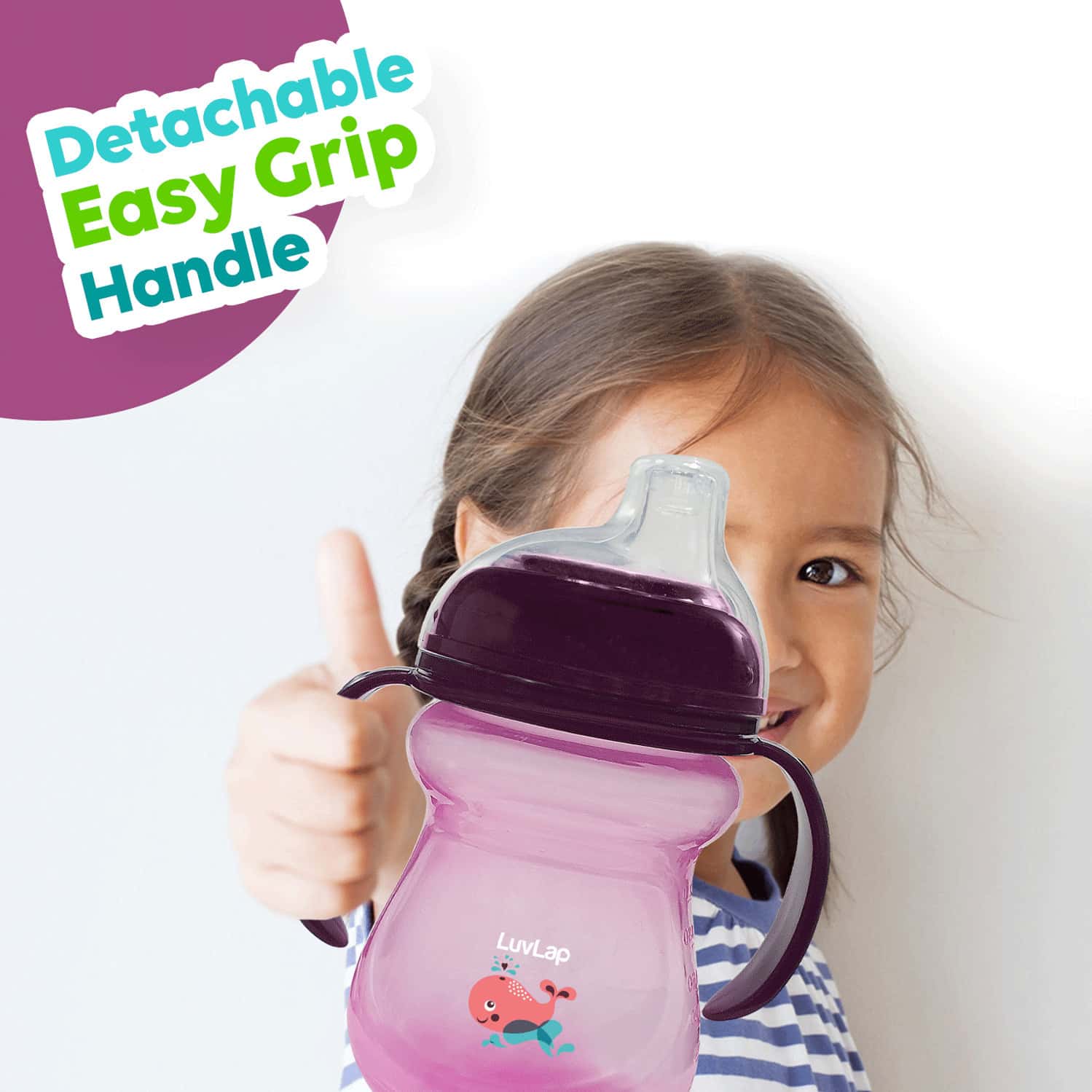 Buy LUVLAP MOBY LITTLE SPOUT SIPPER FOR INFANT OR TODDLER 240ML SIPPY ...