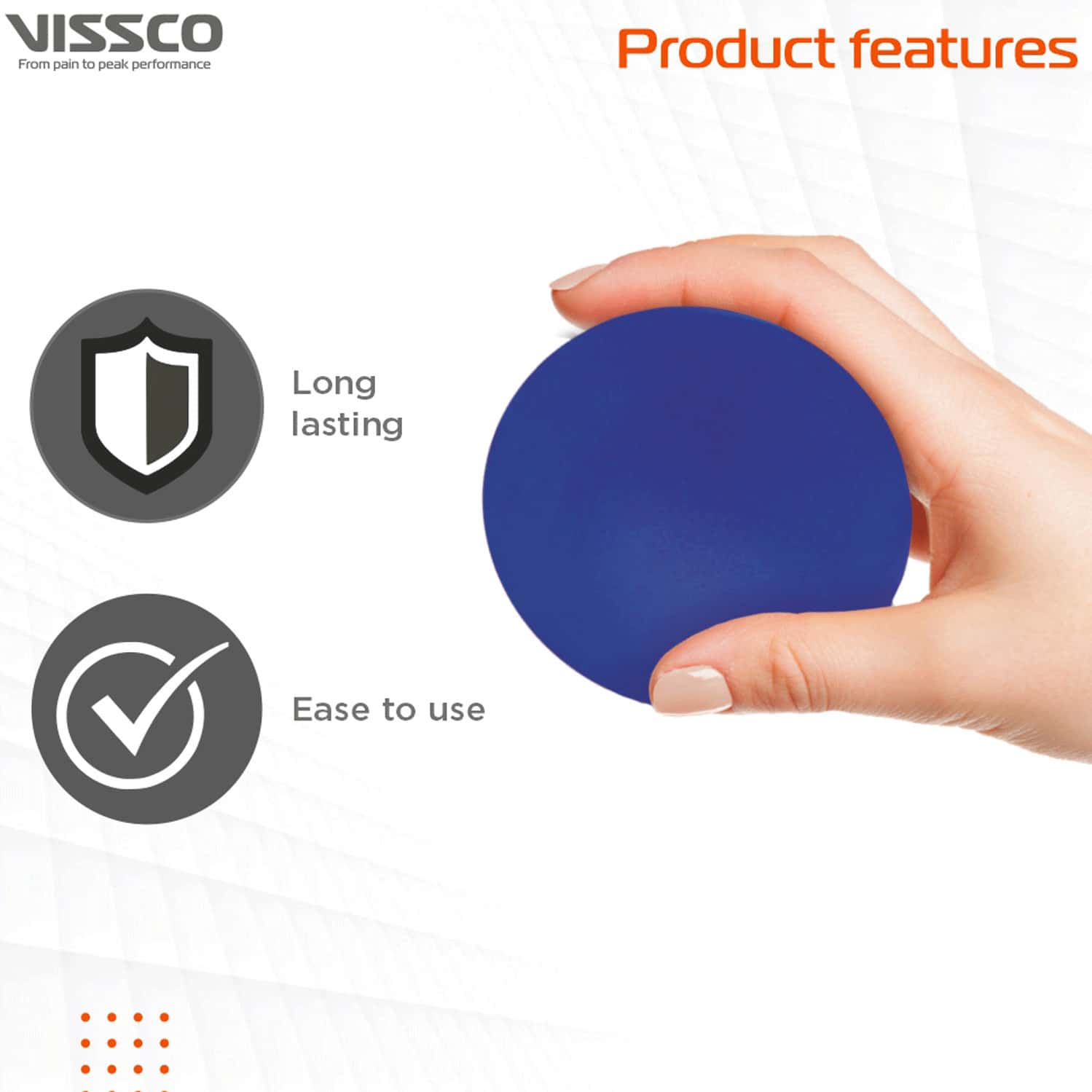 Buy VISSCO FLEXIBALL|STRESS RELIEVER|IDEAL TO EXERCISE MUSCLES OF THE ...